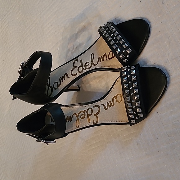 Sam Edelman | Shoes | Sam Edelman Ryelle Metallic Stud Ankle Buckle ...